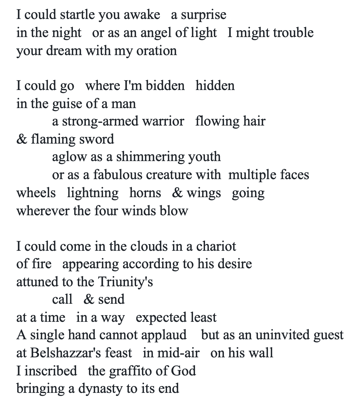 ANGELIC MANIFESTATIONS – a poem by D.S. Martin – Amethyst Review