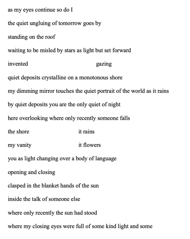 117: ‘as my eyes continue so do I’ – a poem by Timothy Berrigan ...