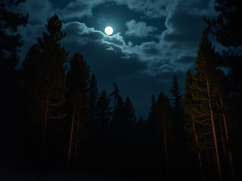 Lodgepole Pine and Moon Slivers – a haibun by Cit Ananda – Amethyst Review